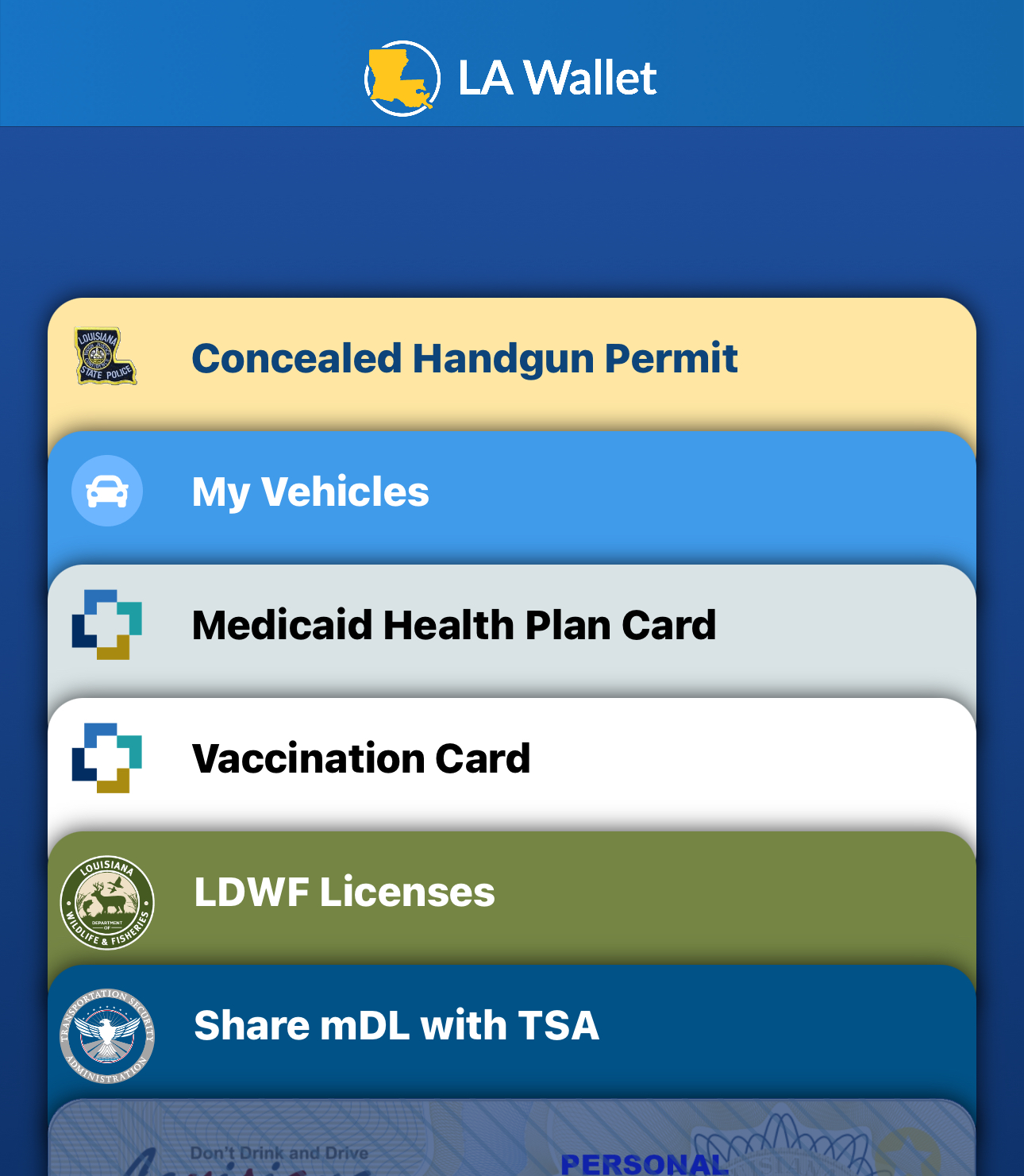 Dependent - Add Medicaid Health Plan Card – LA Wallet