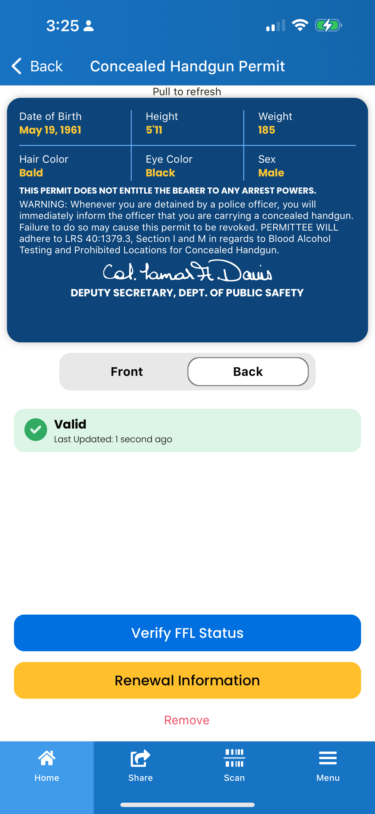 Retrieve Concealed Handgun Permit – LA Wallet